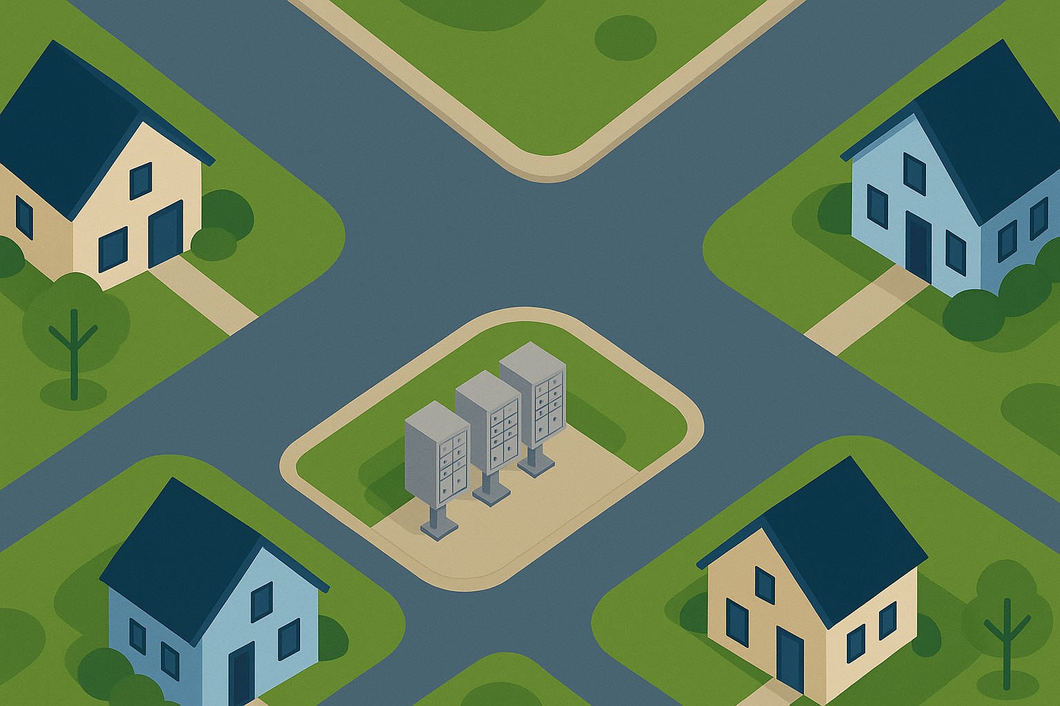 Planning mail service for residential housing developments - Mailbox ...